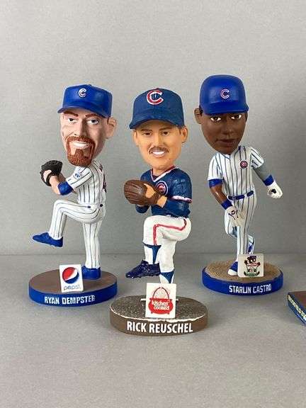 Group of 6 Chicago Cubs Baseball Player Bobbleheads - Matthew Bullock ...