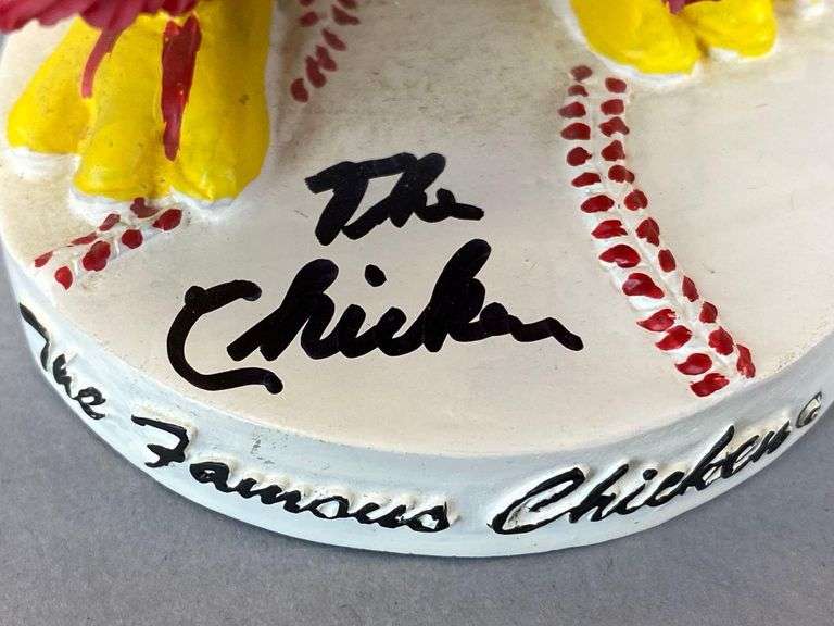Signed San Diego Padres The Famous Chicken Bobblehead - Matthew Bullock ...