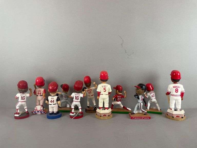 Group of Cincinnati Reds Baseball Bobbleheads - Matthew Bullock Auctioneers