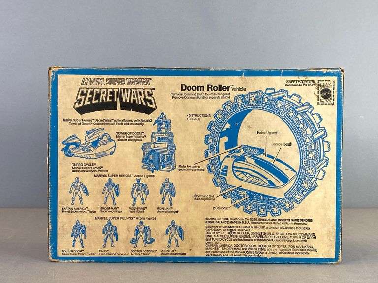 1984 Mattel Marvel Super Heroes Secret Wars Doom Roller - Matthew Bullock Auctioneers