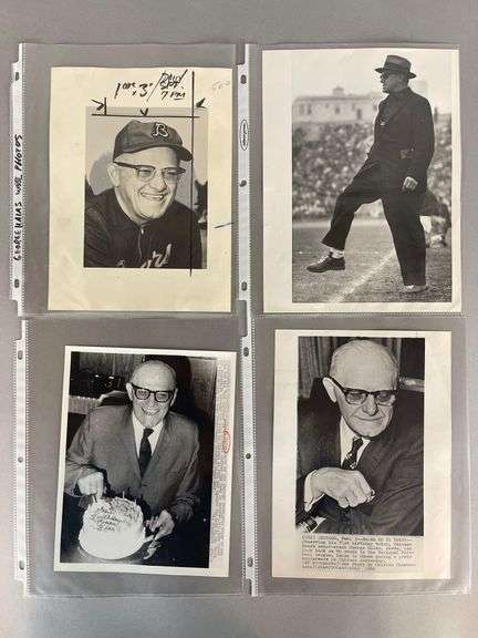 11 - 1940s - 60s George Halas Chicago Bears Wire Photos - Matthew ...