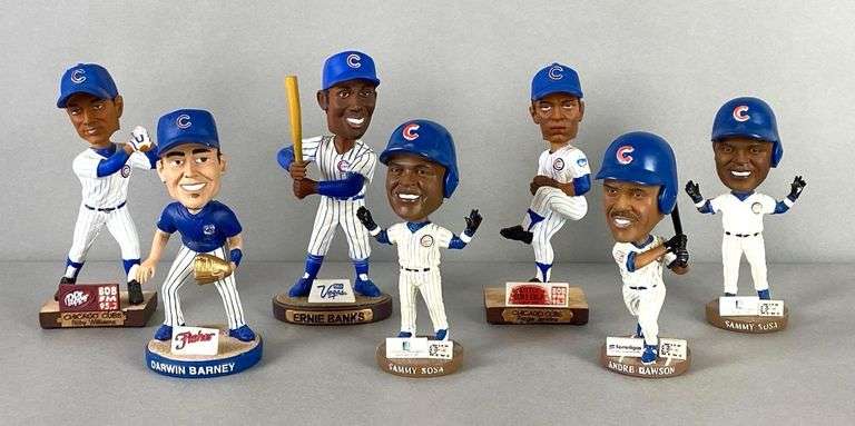 Group of 7 Chicago Cubs Baseball Player Bobbleheads - Matthew Bullock ...