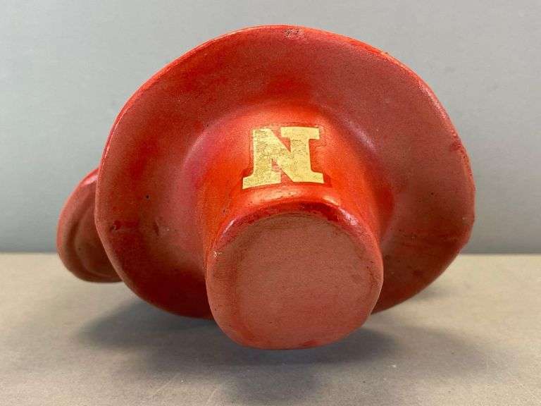 Nebraska Go Big Red Plaster Bank - Matthew Bullock Auctioneers