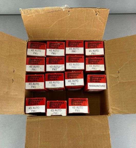 15 Boxes of National Bullet Co Inc 45 Auto FMJ - Matthew Bullock ...