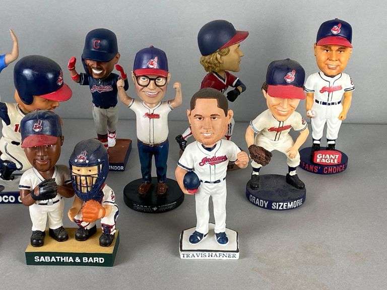 Group of 12 Cleveland Indians Baseball Player Bobbleheads - Matthew ...