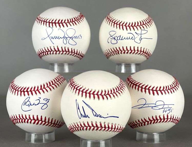 5 - 1990s Baseball Stars Signed Baseballs - Matthew Bullock Auctioneers