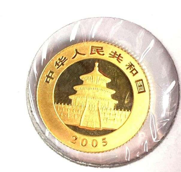 2005 China 20 Yuan Panda 1/20oz .999 Fine Gold Coin - Matthew Bullock ...