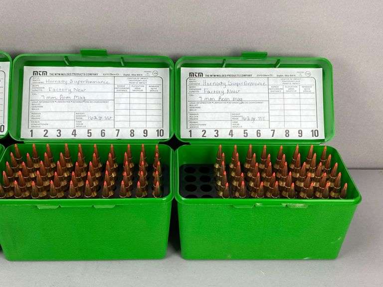 Group of 180 Assorted Cartridges in Ammo Boxes - Matthew Bullock ...