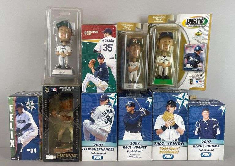 Group of Seattle Mariners Baseball Bobbleheads - Matthew Bullock ...