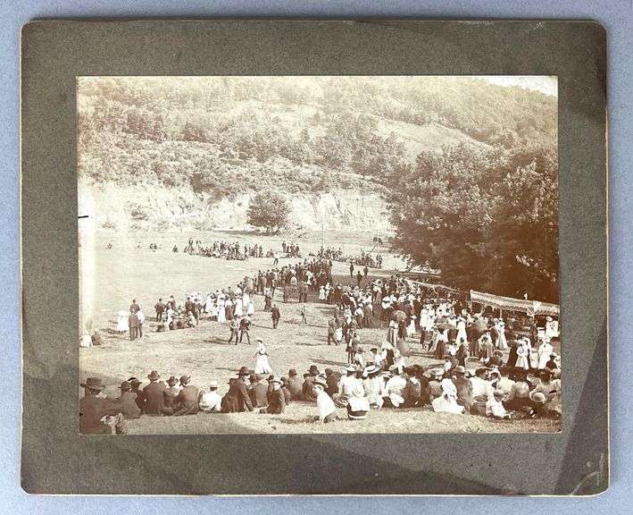 Circa 1900 Panoramic Baseball Game Photo - Matthew Bullock Auctioneers