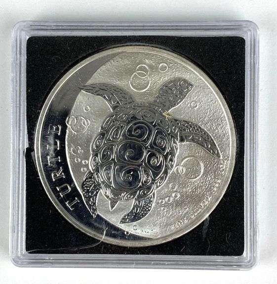 2020 NIUE 1 Oz .999 Fine Silver $2 Hawksbill Turtle - Matthew Bullock ...