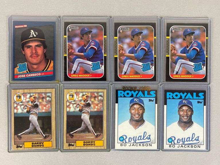 8 - 1986 - 87 Baseball HOF and Star Rookies - Matthew Bullock Auctioneers