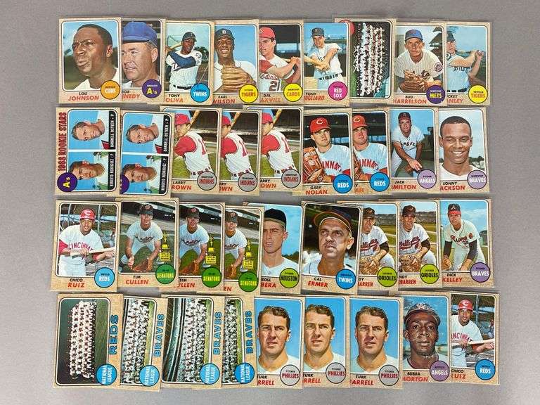 280+ 1968 Topps Baseball Cards with HOFs, Stars, and Rookies - Matthew ...
