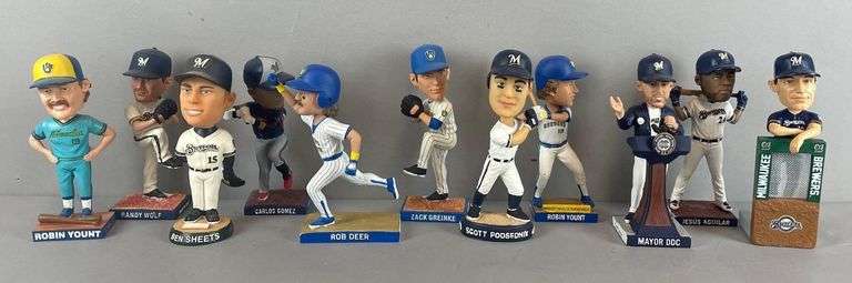 Group of Milwaukee Brewers Baseball Bobbleheads - Matthew Bullock ...