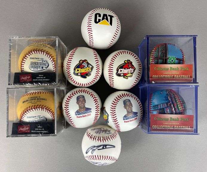10 - Major and Minor League Balls - Matthew Bullock Auctioneers