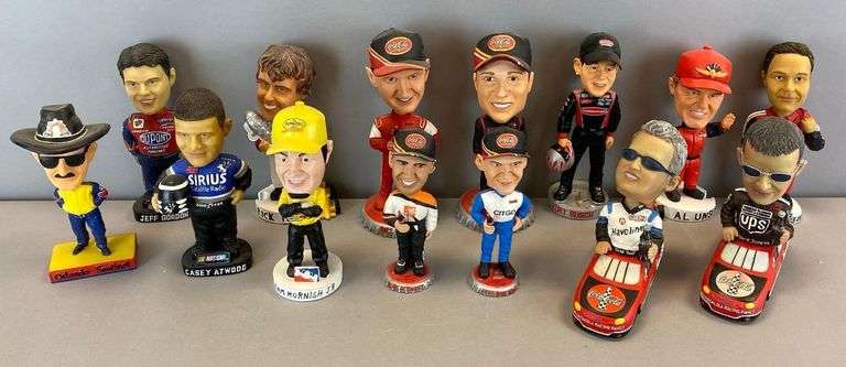 Group of 14 NASCAR Bobbleheads - Matthew Bullock Auctioneers