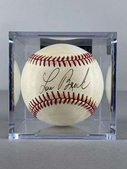 Lou Brock Signed Official MLB NL Rawlings Baseball with JSA COA ...