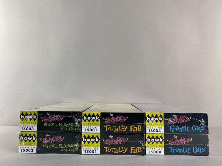 Group of 6 Hawk Frantics Plastic Model Kits - Matthew Bullock Auctioneers