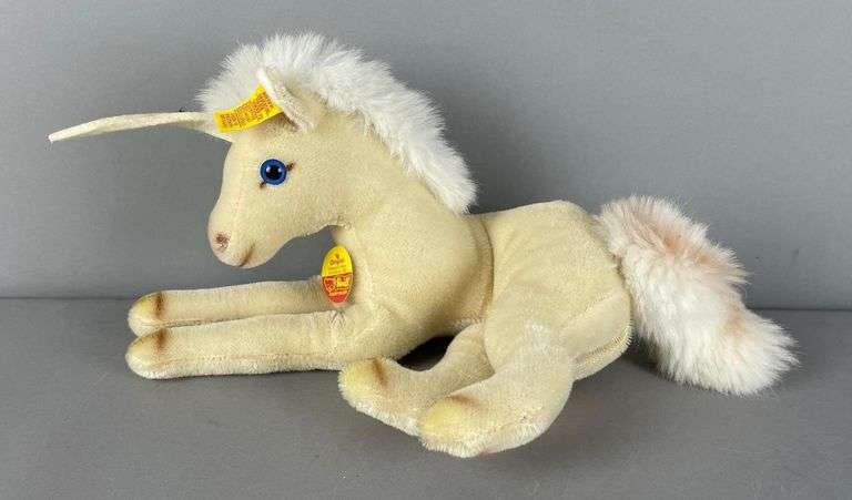1983 Collectors Edition Steiff Starly Dangling Plush Unicorn - Matthew ...