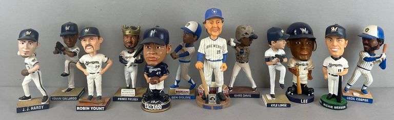 Group of Milwaukee Brewers Baseball Bobbleheads - Matthew Bullock ...