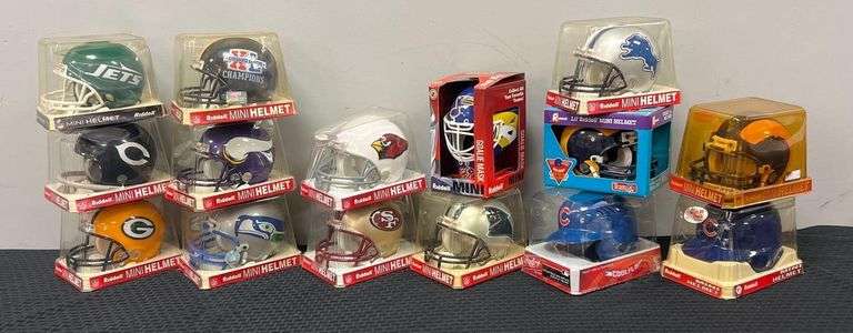 Group of Riddell Mini Helmets - Matthew Bullock Auctioneers