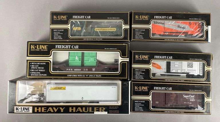 Group of K-Line O Scale Train Cars - Matthew Bullock Auctioneers