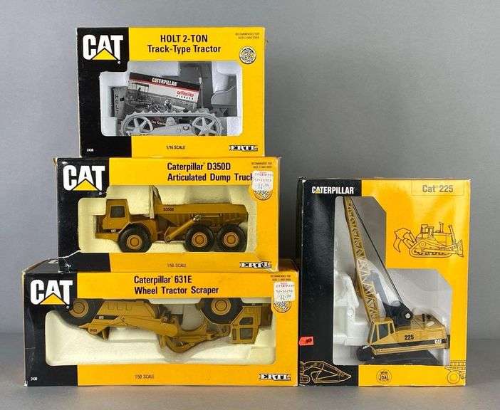 Group of 4 Die-Cast CAT Construction Vehicles - Matthew Bullock Auctioneers