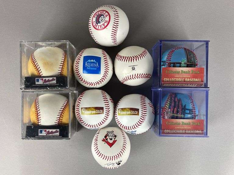 10 - Major and Minor League Balls - Matthew Bullock Auctioneers