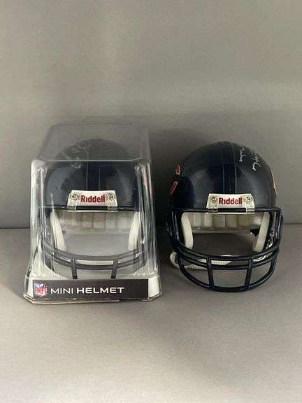 2 - Chicago Bears Signed Mini Helmets - Matthew Bullock Auctioneers