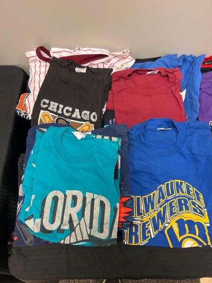 Group of Assorted Sports Team T Shirts and Bags - Matthew Bullock ...