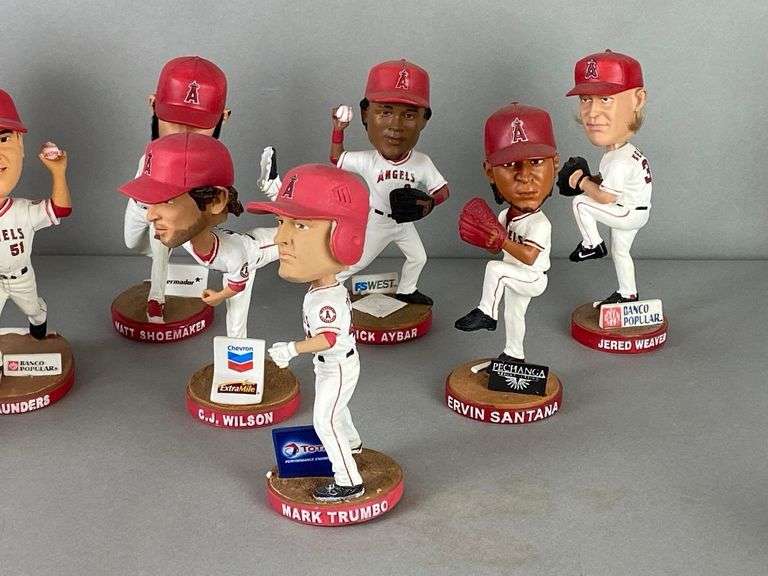 Group of 11 Los Angeles Angels Baseball Player Bobbleheads - Matthew ...