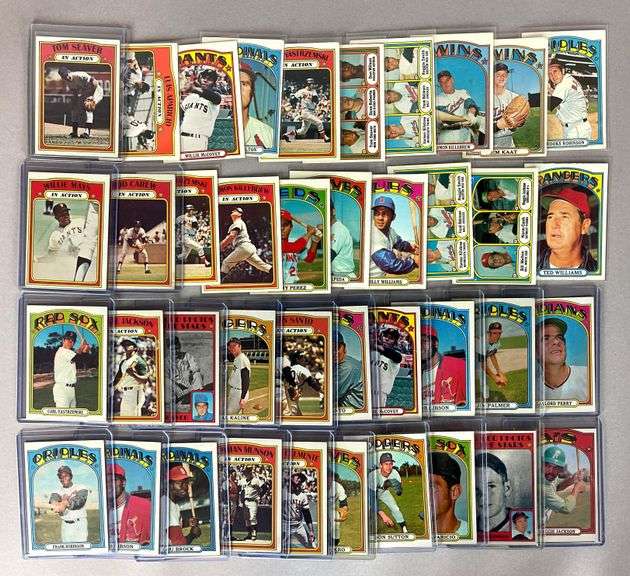 40 - 1972 Topps Baseball HOFs Cards - Matthew Bullock Auctioneers