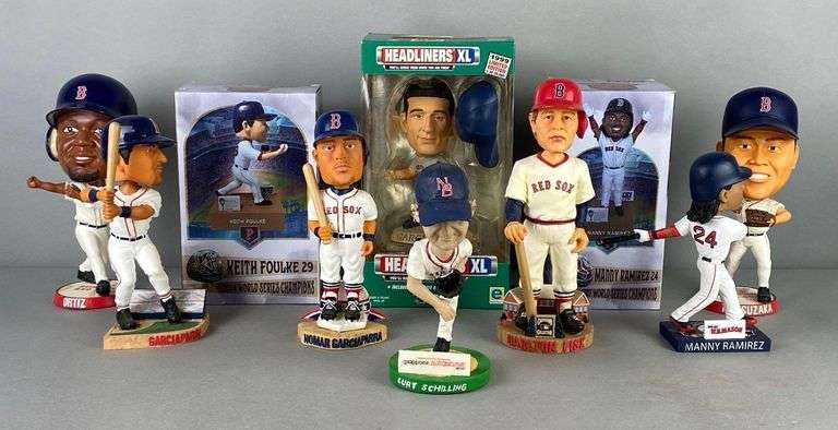 Group of 10 Boston Red Sox Baseball Player Bobbleheads - Matthew ...