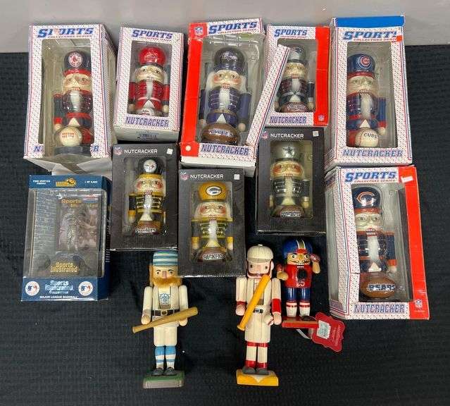 Group of Sports Team Nut Crackers - Matthew Bullock Auctioneers