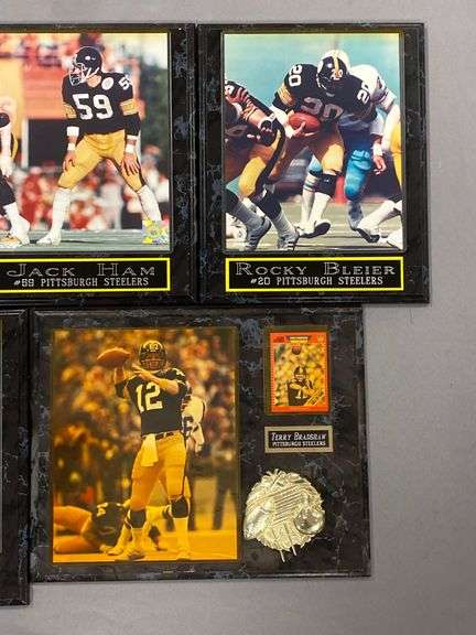 Group of 5 NFL Pittsburgh Steelers Players Plaques - Matthew Bullock ...