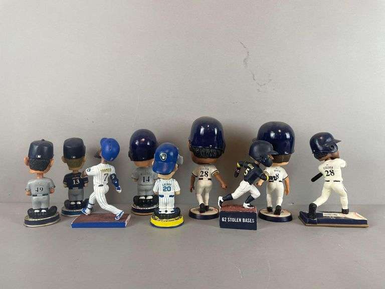 Group of Milwaukee Brewers Baseball Bobbleheads - Matthew Bullock ...