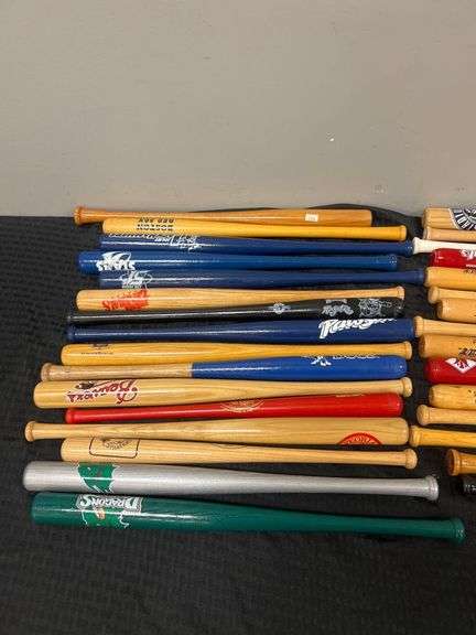 Group of Mostly Minor League Mini Bats - Matthew Bullock Auctioneers