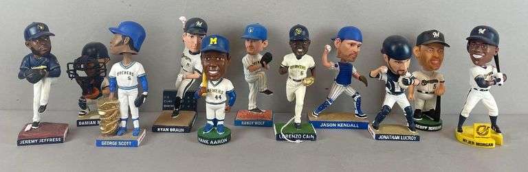 Group of Milwaukee Brewers Baseball Bobbleheads - Matthew Bullock ...