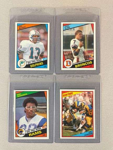 1984 Topps Football Near Complete Set 392/396 - Matthew Bullock Auctioneers