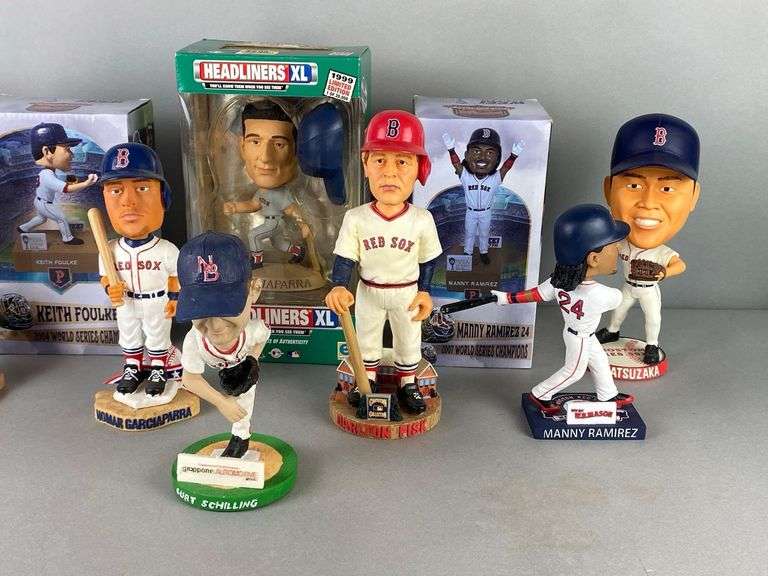 Group of 10 Boston Red Sox Baseball Player Bobbleheads - Matthew ...