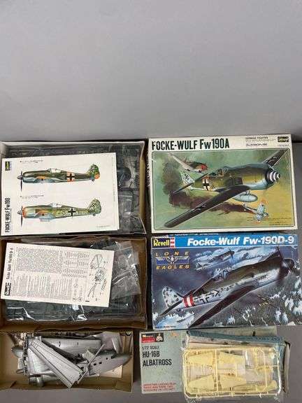 Group of WW2 Era Aircraft Model Kits - Matthew Bullock Auctioneers