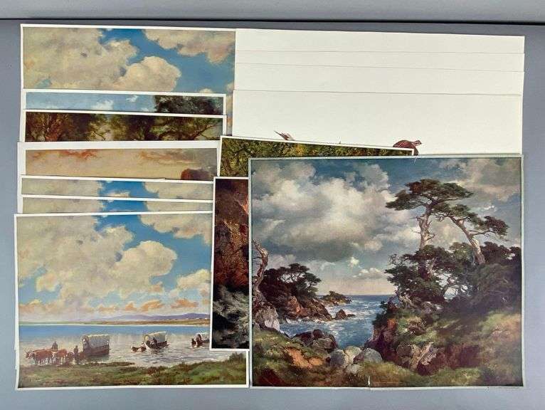 Group of NOS Vintage Nature Landscape Lithograph Prints - Matthew ...