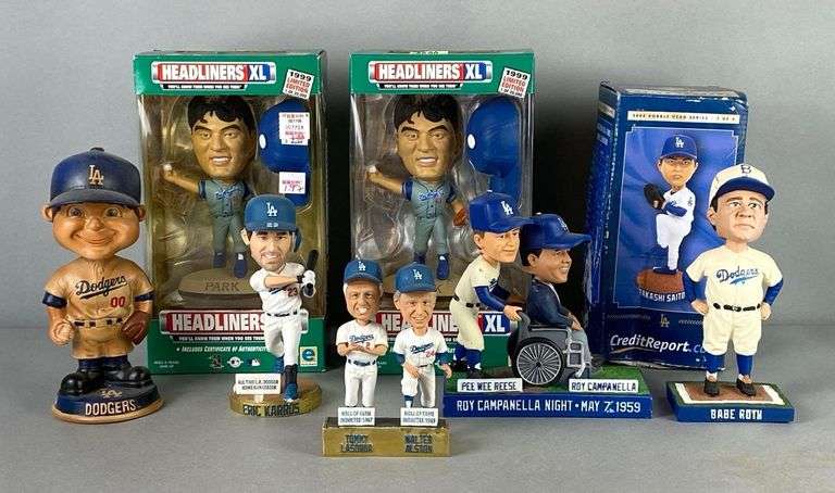 Group of 8 Los Angeles Dodgers Baseball Bobbleheads - Matthew Bullock ...