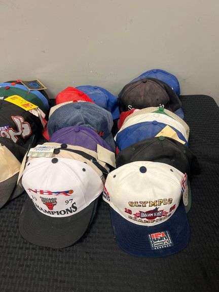 Group of 1990s NBA Teams Snap Back Hats - Matthew Bullock Auctioneers