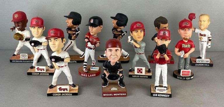 Group of 12 Arizona Diamondbacks Baseball Player Bobbleheads - Matthew ...
