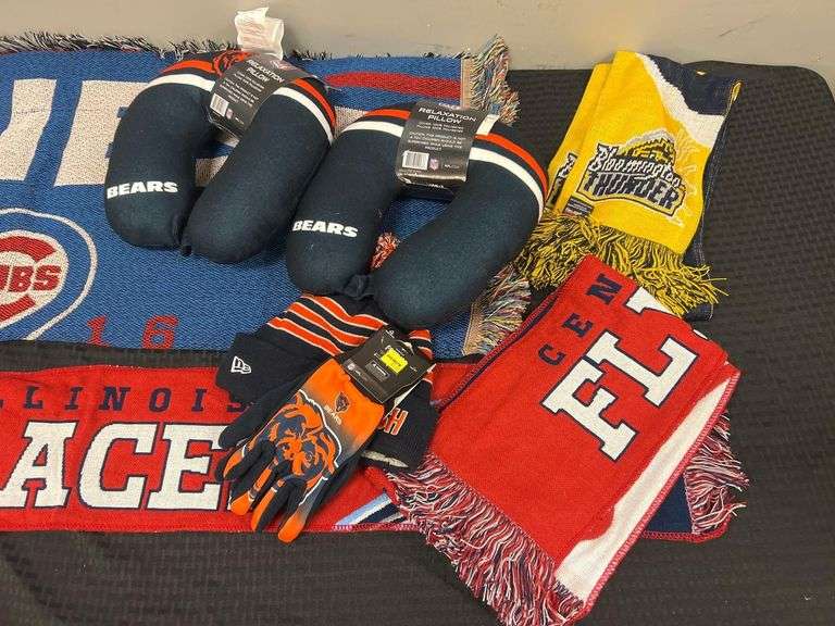 Group of Assorted Sports Team Blankets and More - Matthew Bullock ...