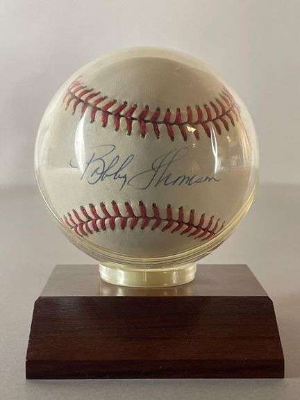 Bobby Thompson Signed Official MLB NL Rawlings Baseball - Matthew ...