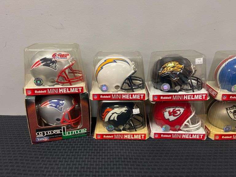 Group of Riddell Mini Football Helmets - Matthew Bullock Auctioneers