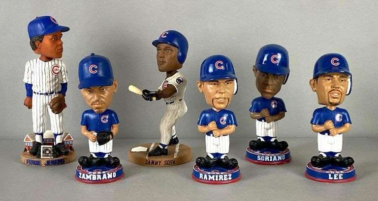 Group of 6 Chicago Cubs Baseball Player Bobbleheads - Matthew Bullock ...
