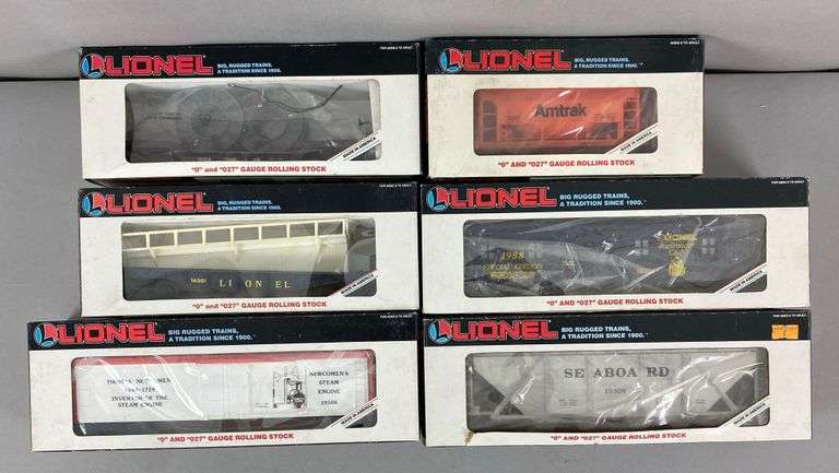 Group of 6 Lionel O Scale Train Cars - Matthew Bullock Auctioneers